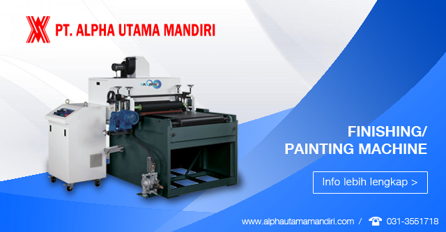 Roller coater (back type) + UV curing machine